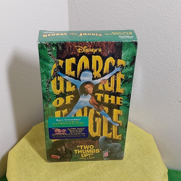 Disney | Other | Disneys George Of The Jungle Sealed Vhs 997 | Poshmark